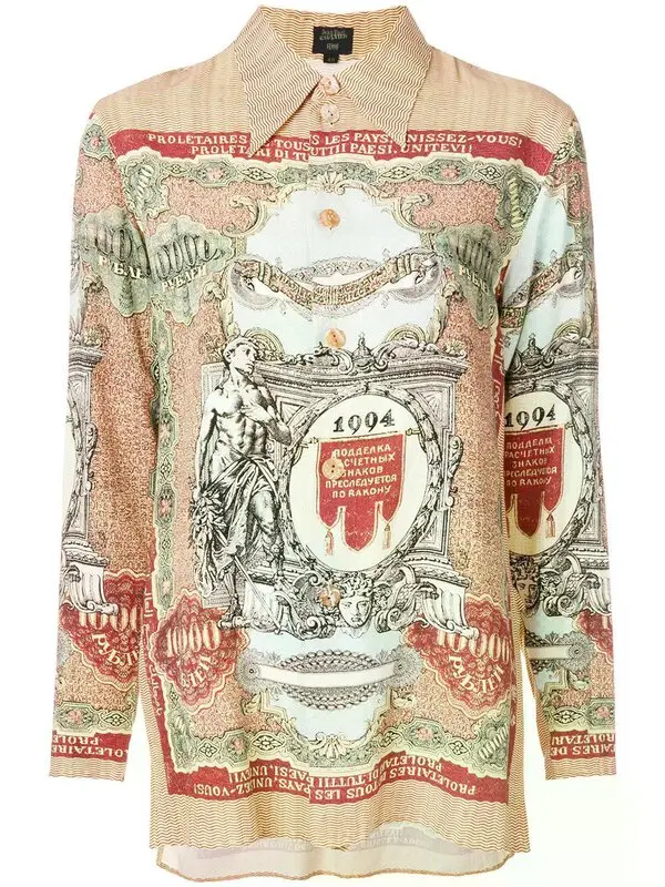 JEAN PAUL GAULTIER Printed Long Sleeve Shirt