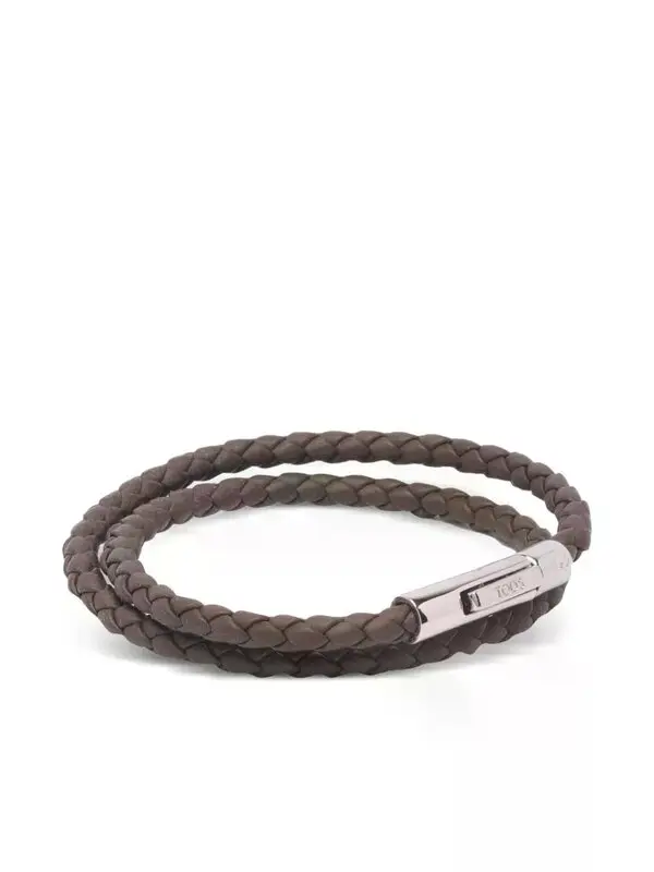 TOD'S Braided Wrap Bracelet - Brown