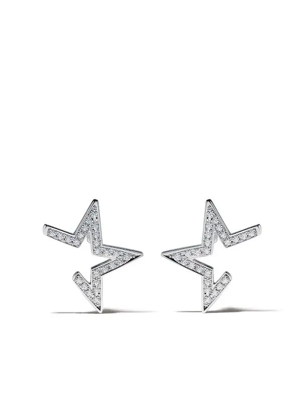 TASAKI 18kt Star Earrings - Silver