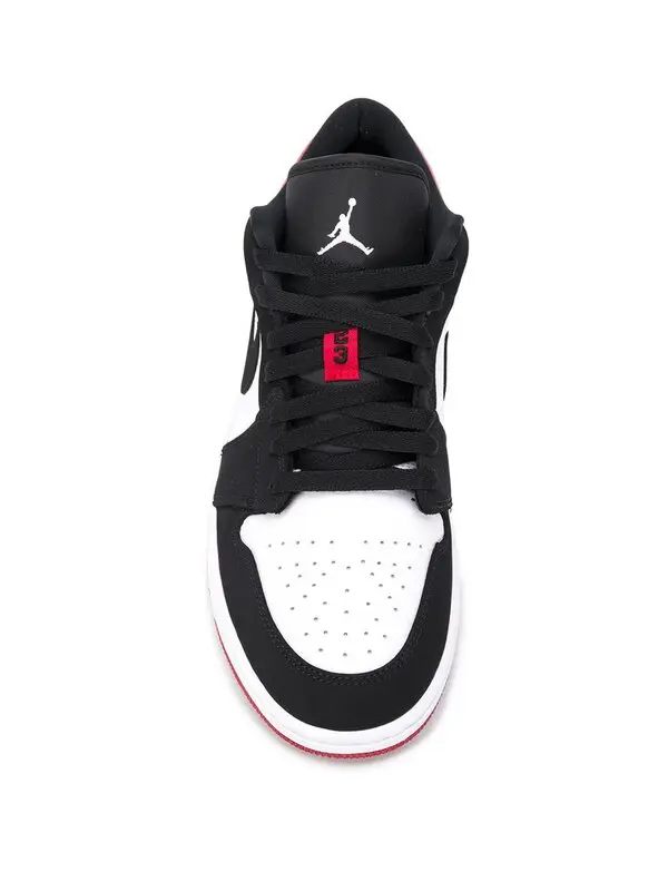 JORDAN Air 1 Low Black Toe Sneakers - White