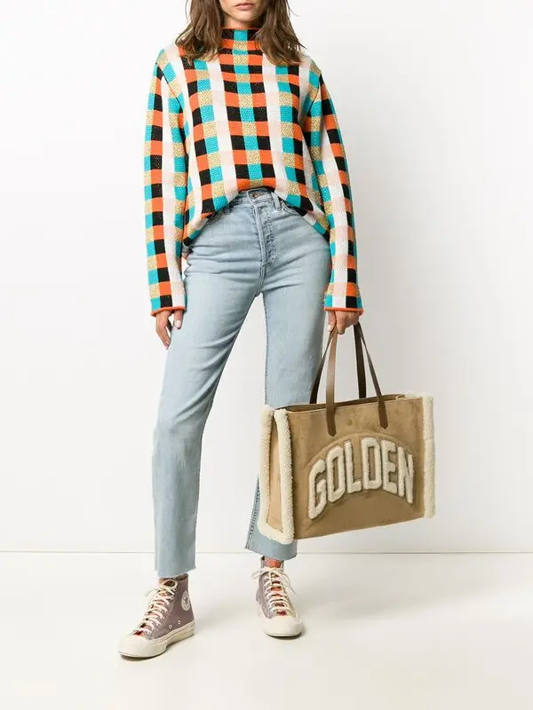 GOLDEN GOOSE Textured Fleece Tote Bag
