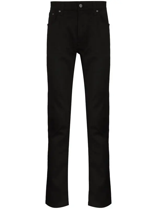 Nudie Jeans Lean Dean Slim-leg Jeans - Black