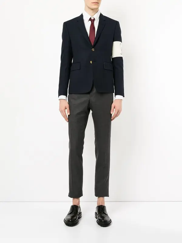 Thom Browne Low Rise Skinny Side Tab Trouser In Super 120’s Twill
