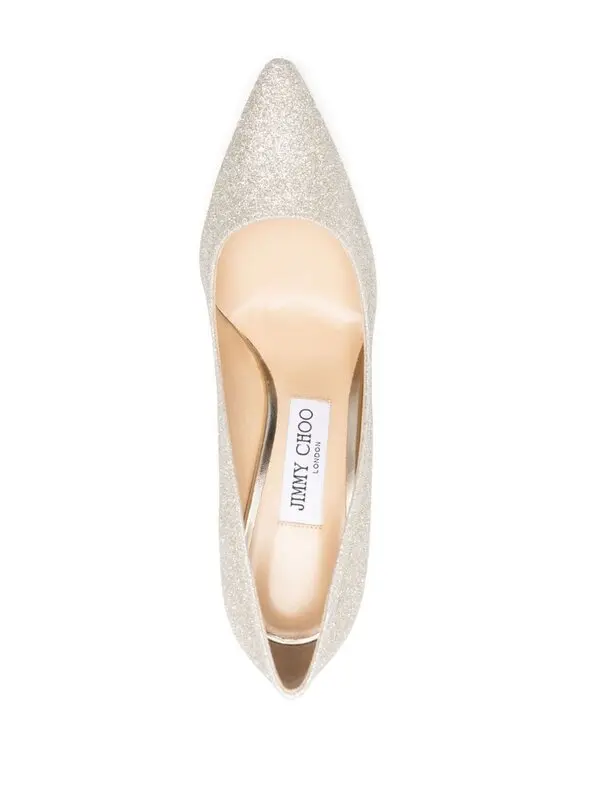 JIMMY CHOO Romy 100 Glitter Pumps