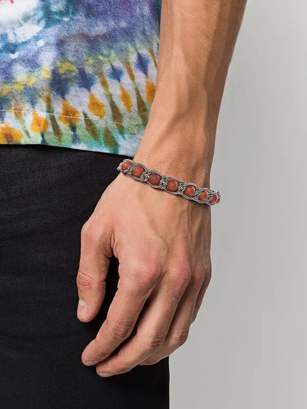 Emanuele Bicocchi Beaded Braided-chain Bracelet