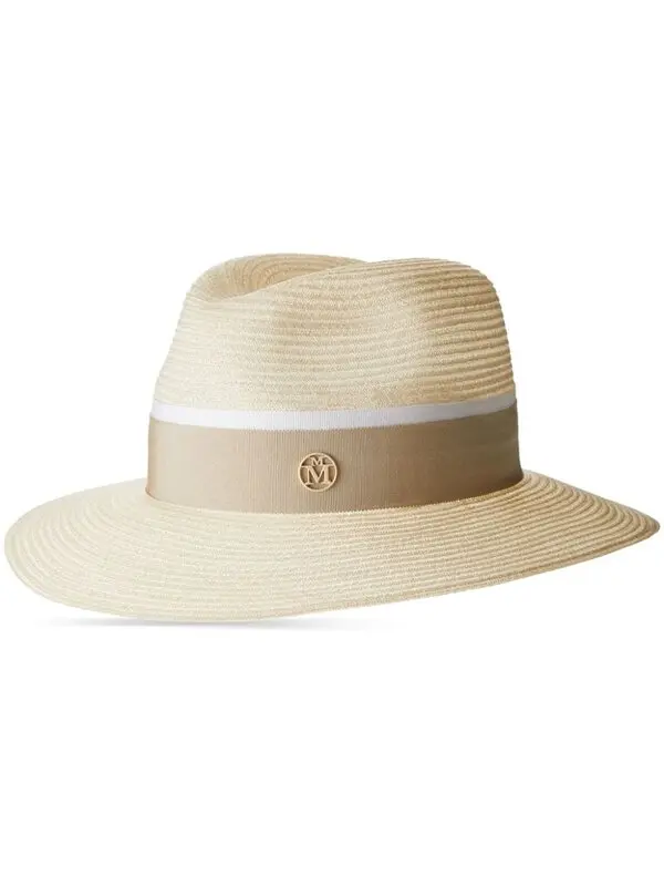 MAISON MICHEL Henrietta Fedora - Neutrals