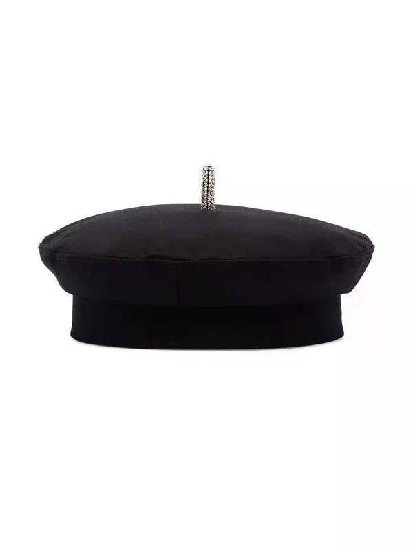 Ruslan Baginskiy Crystal-logo Cotton Beret