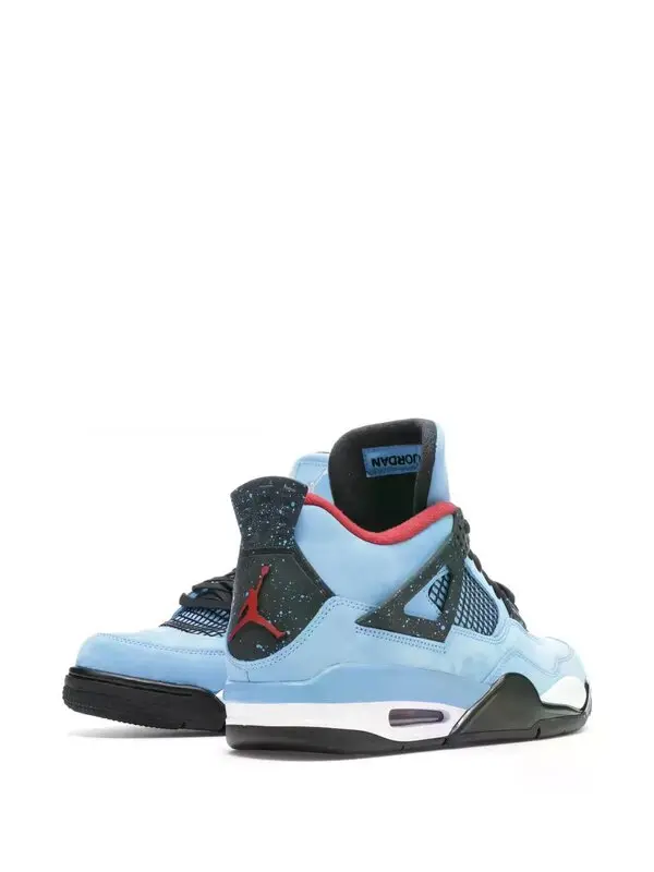 JORDAN X Travis Scott Air 4 Retro Cactus Jack Sneakers - Blue