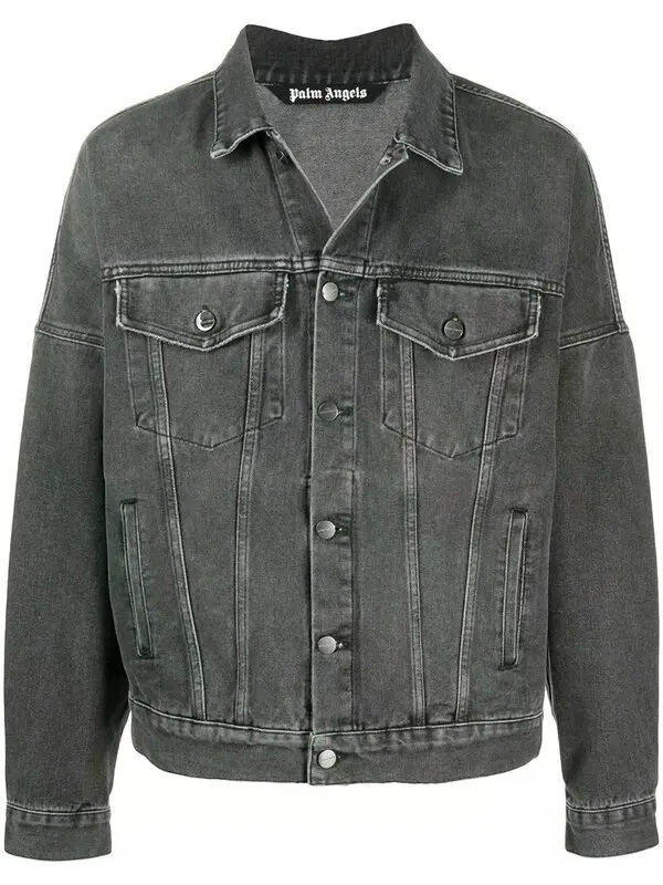 Palm Angels Logo-print Denim Jacket