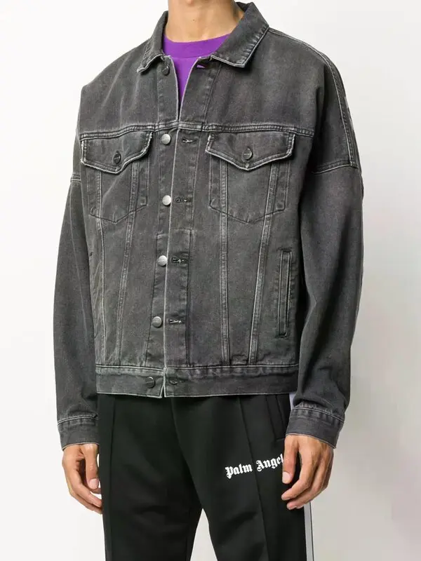 Palm Angels Logo-print Denim Jacket