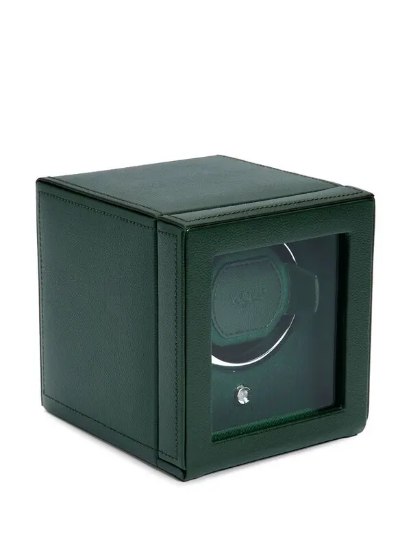 Wolf Watch Winder Box - Green