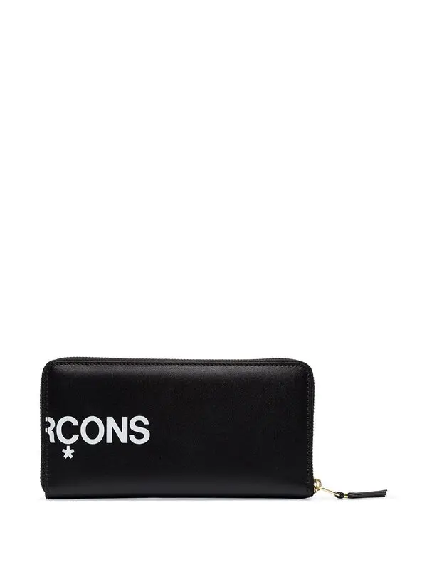 Comme Des Garçons Logo-print Leather Wallet - Black