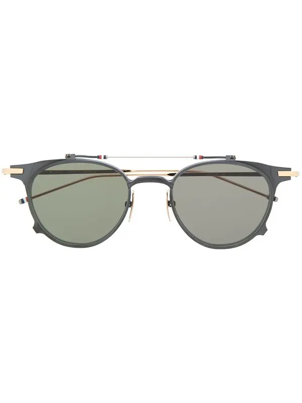 Thom Browne Round-frame Flip-up Sunglasses