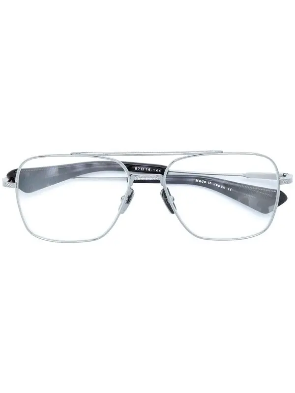 Dita Flight Seven Pilot-frame Glasses - Metallic