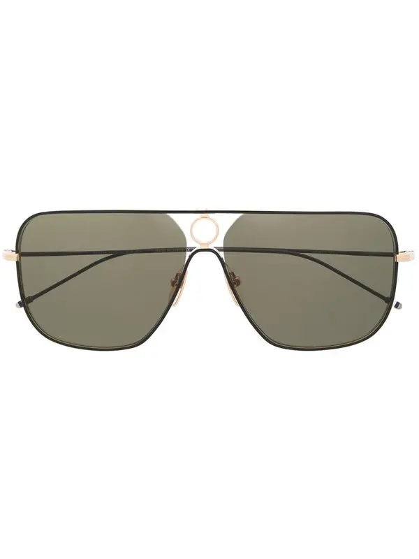 Thom Browne Pilot-frame Sunglasses - Black