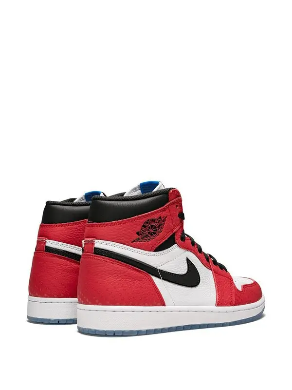 JORDAN X Spider-man Air 1 Retro High Og Sneakers - Red