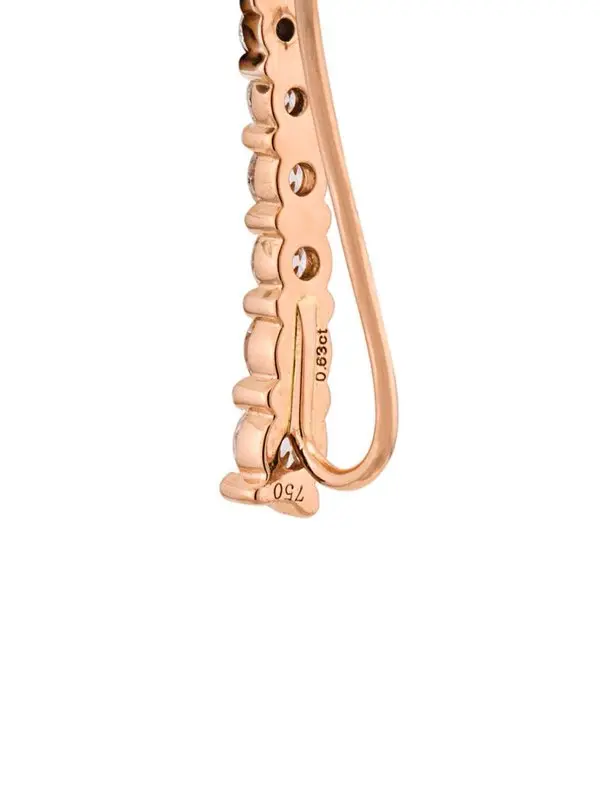 ALINKA Small Dasha Diamond Slider Left Earring - Pink
