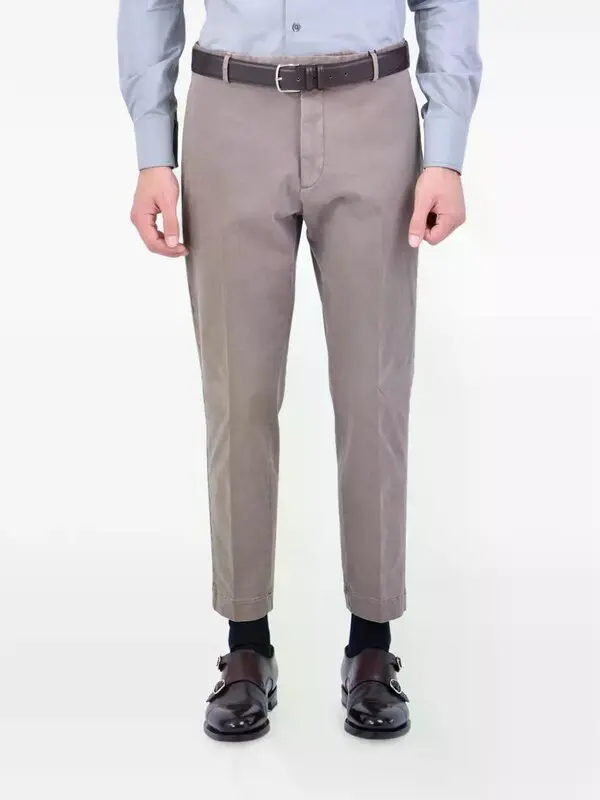 DELL'OGLIO Slim-fit Trousers - Neutrals