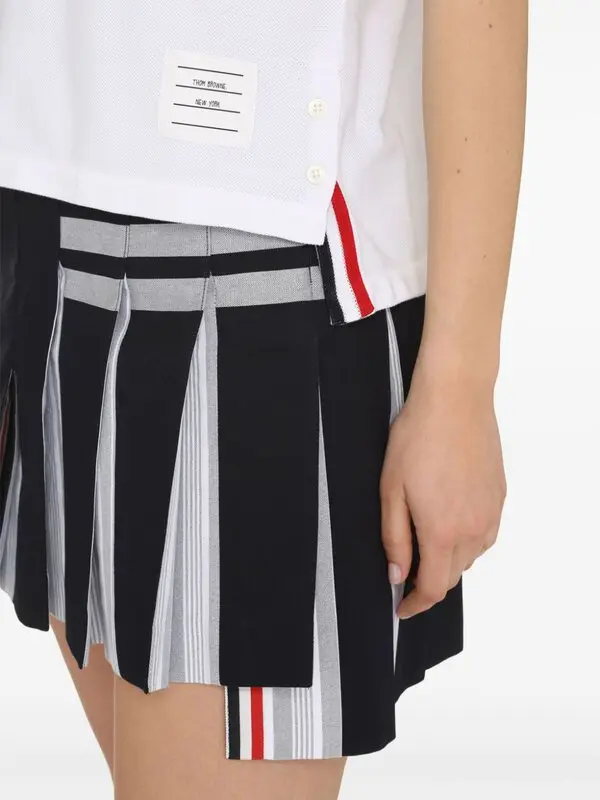 Thom Browne Piqué Stripe Detail T-shirt