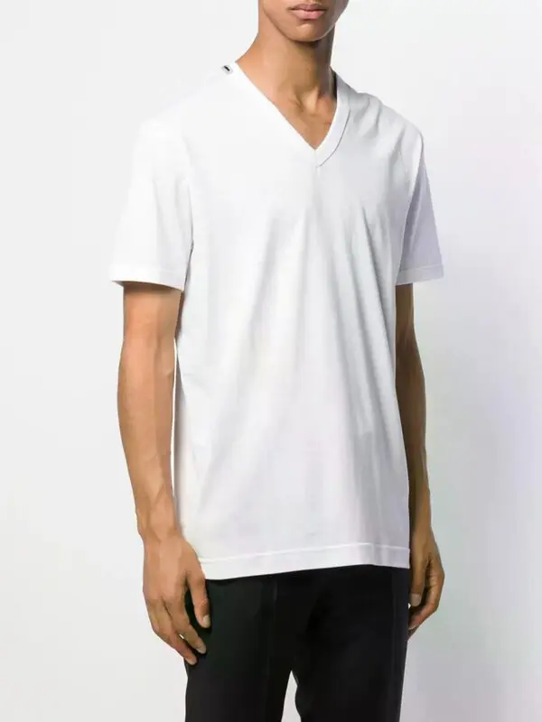 Dolce & Gabbana V-neck Cotton T-shirt - White