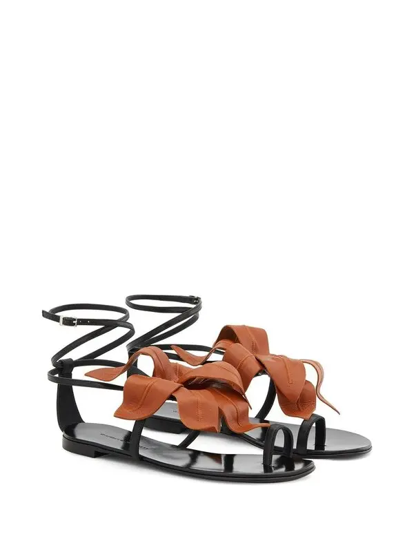 GIUSEPPE ZANOTTI Lilium Flat Sandals
