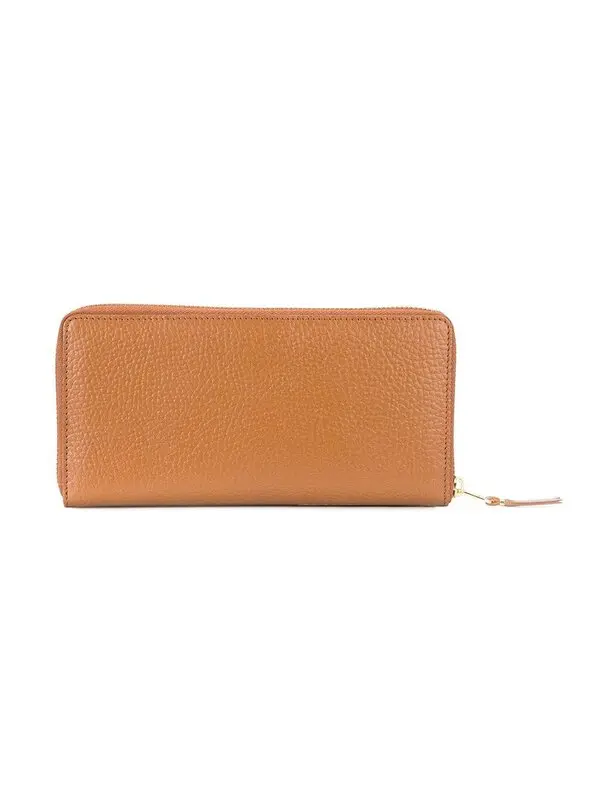Comme Des Garçons Zipped Around Wallet - Brown