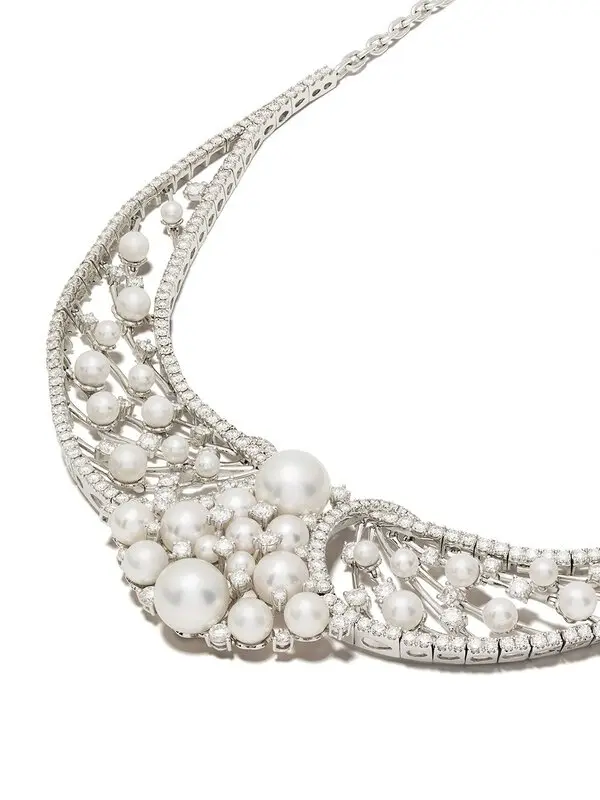 Yoko London 18kt White Gold Diamond Heirloom Necklace