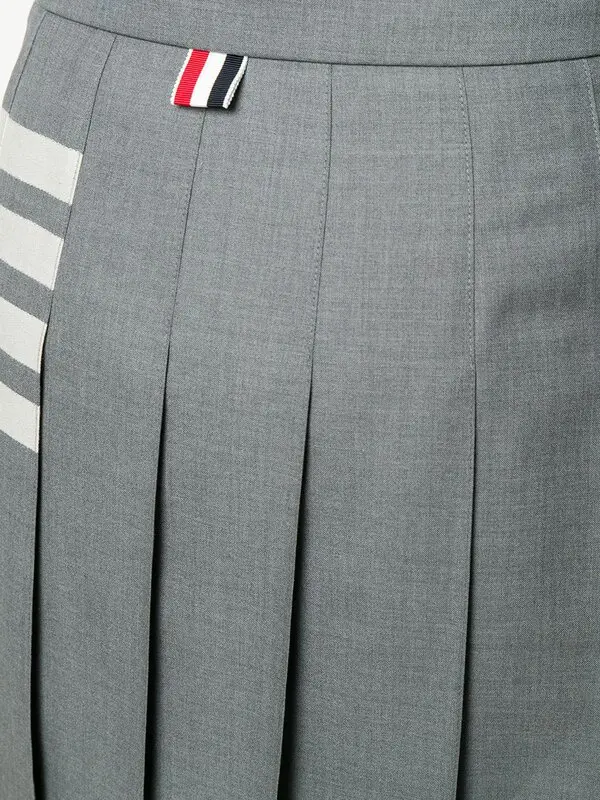Thom Browne 4-bar Pleated Skirt - Grey