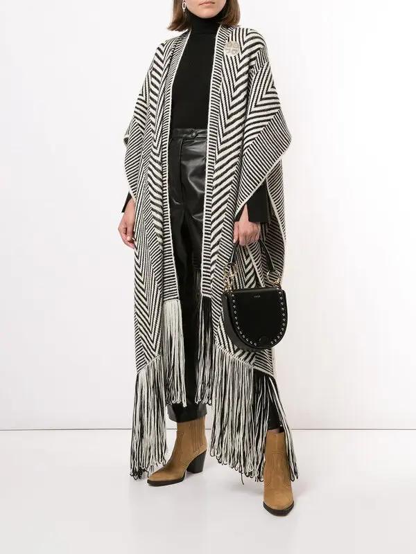 Voz Chevron Knitted Duster