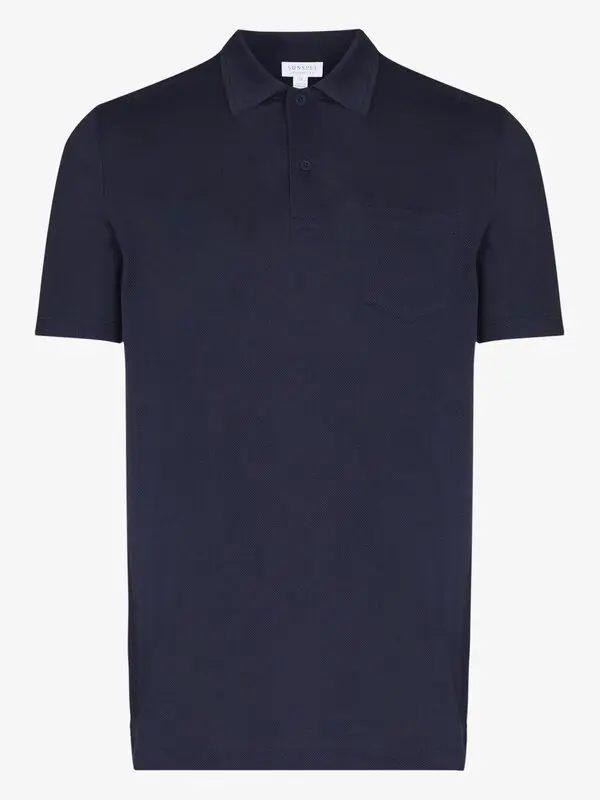 Sunspel Riviera Polo Shirt - Blue