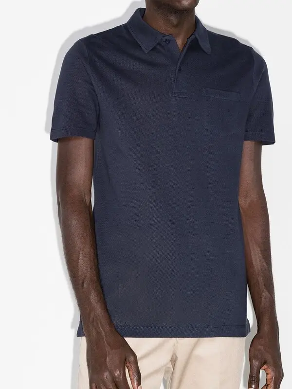 Sunspel Riviera Polo Shirt - Blue