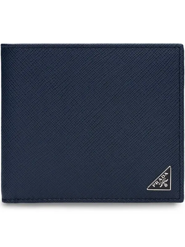 Prada Saffiano Leather Wallet - Blue