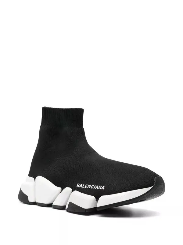 Balenciaga Speed 2.0 Knitted Sneakers - Black