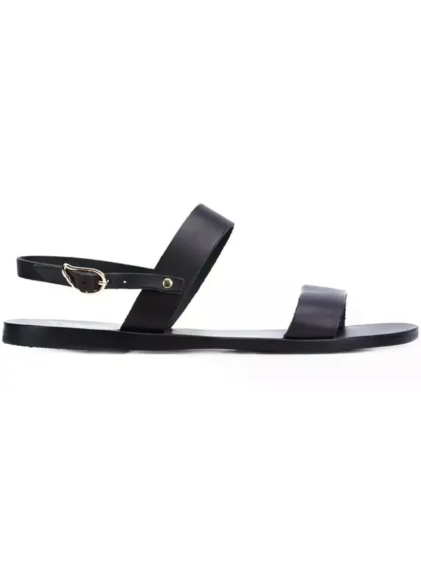 ANCIENT GREEK SANDALS Clio Leather Sandals - Black