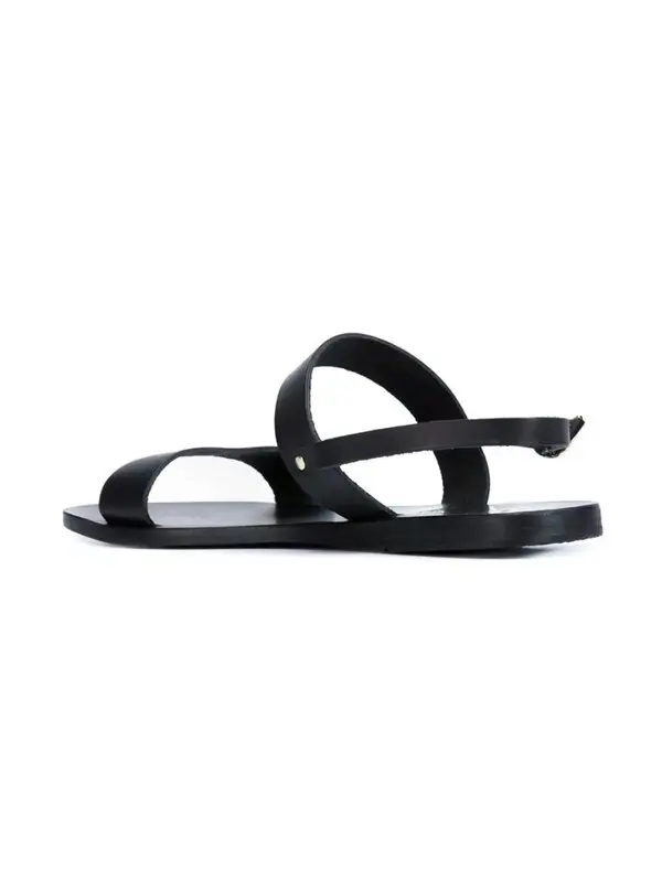 ANCIENT GREEK SANDALS Clio Leather Sandals - Black