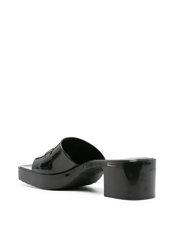 Gucci 60mm Logo-embossed Sandals - Black