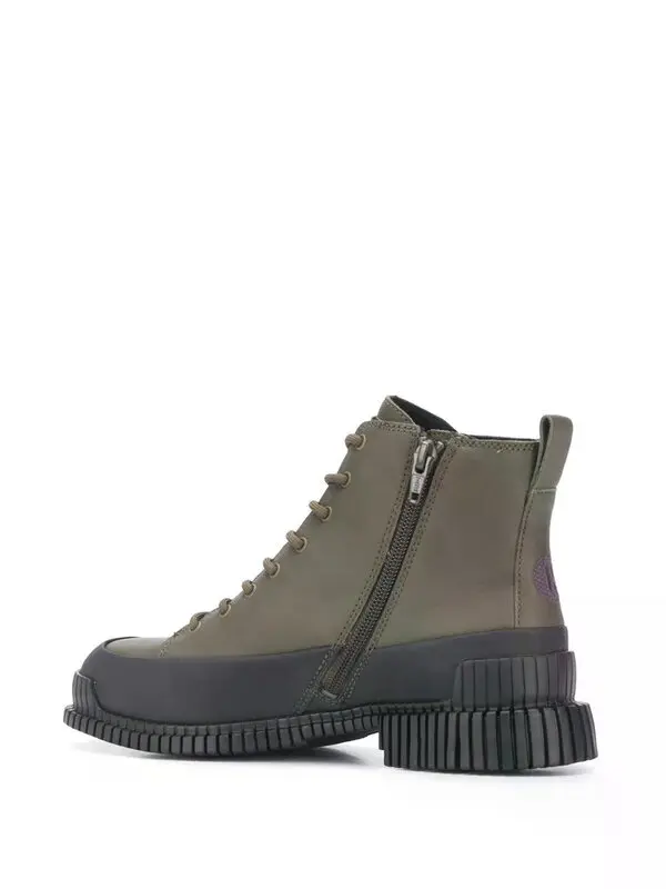 Camper Pix Lace-up Ankle Boots - Green