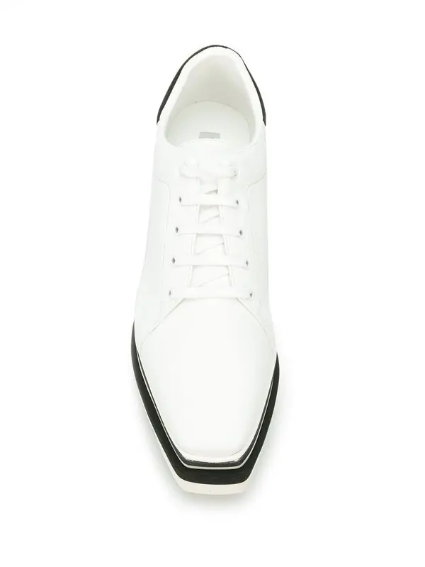 Stella McCartney Elyse Striped Platform Sole Sneakers