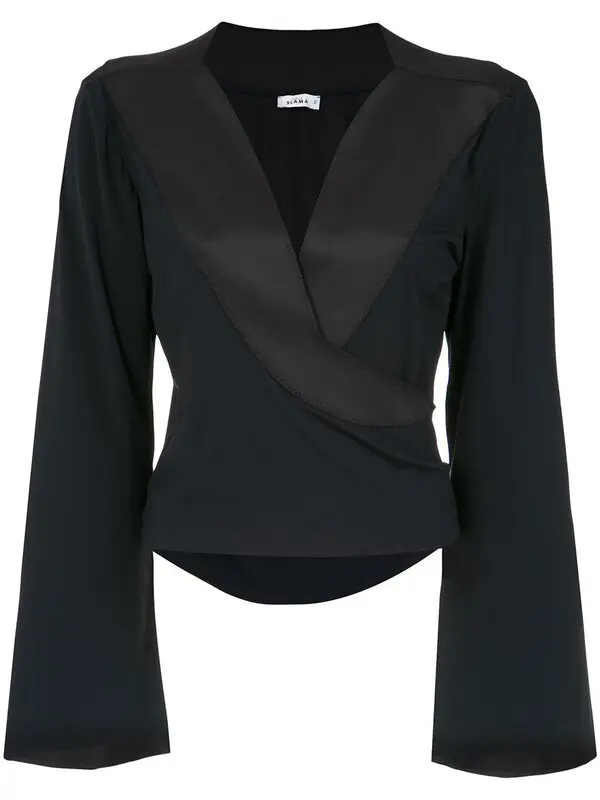 AMIR SLAMA Wrap Blouse