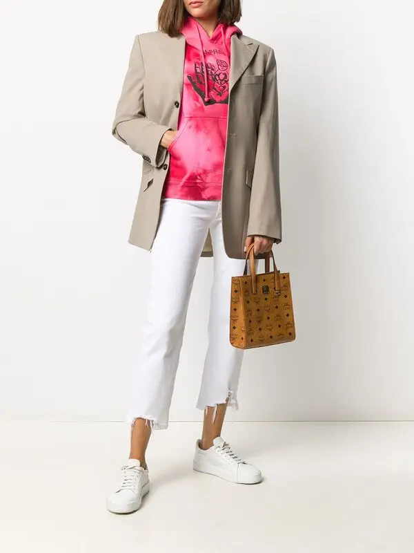 Mcm Monogram Print Tote