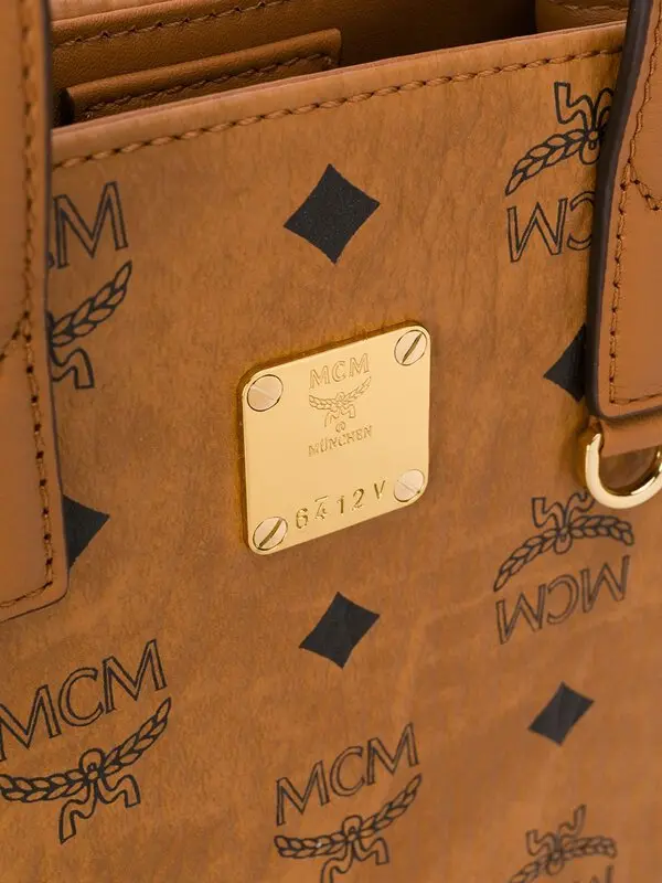 Mcm Monogram Print Tote