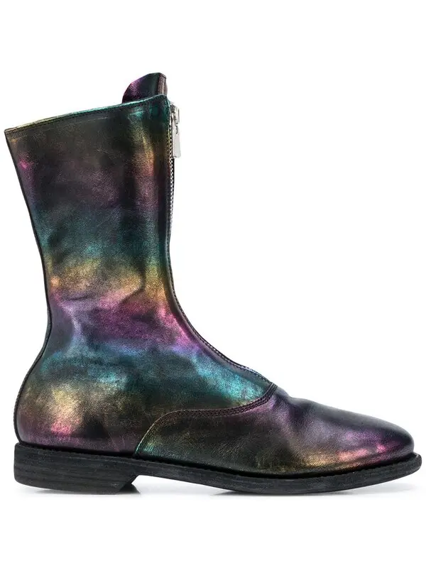Guidi Iridescent Ankle Boots