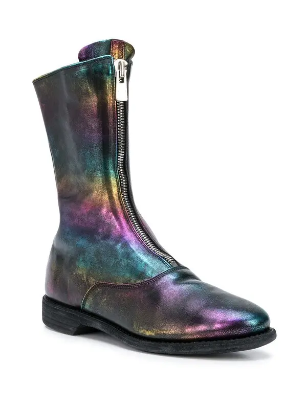 Guidi Iridescent Ankle Boots