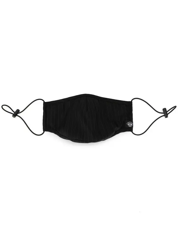 MOSTLY HEARD RARELY SEEN Pinstripe Face Mask - Black