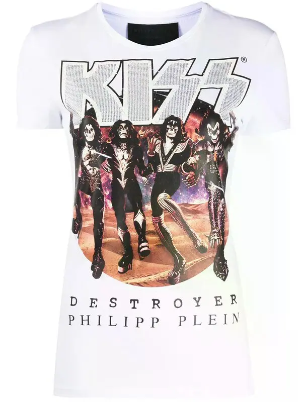 Philipp Plein Rock Band T-shirt - White