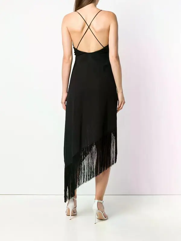Givenchy Cascading Fringe Slip Dress