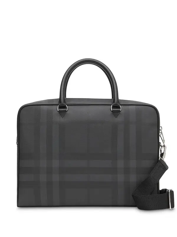 Burberry London Check And Leather Briefcase