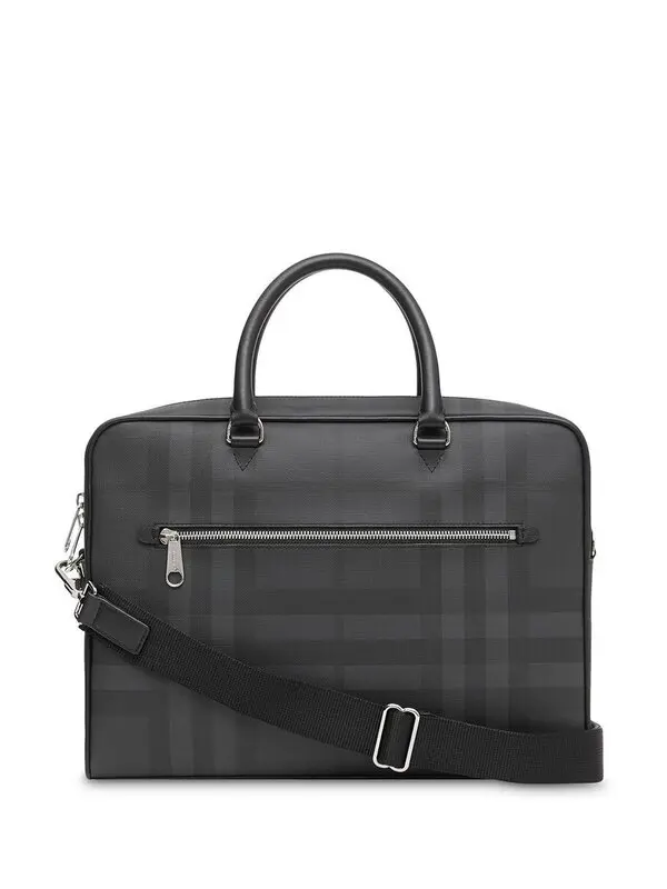 Burberry London Check And Leather Briefcase