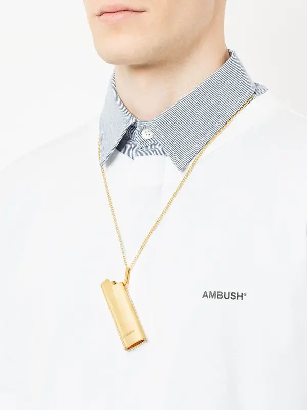 AMBUSH Lighter Pendant Necklace - Metallic