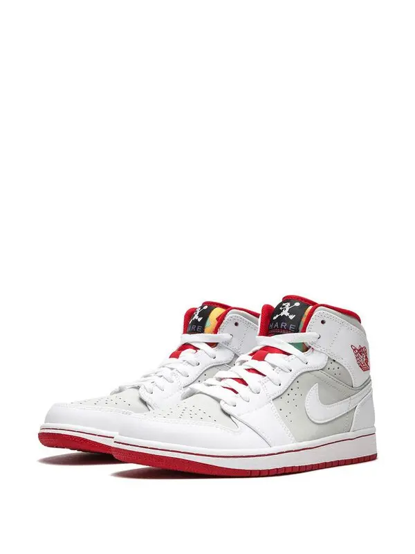 JORDAN Air 1 Mid Wb Hare Sneakers - White